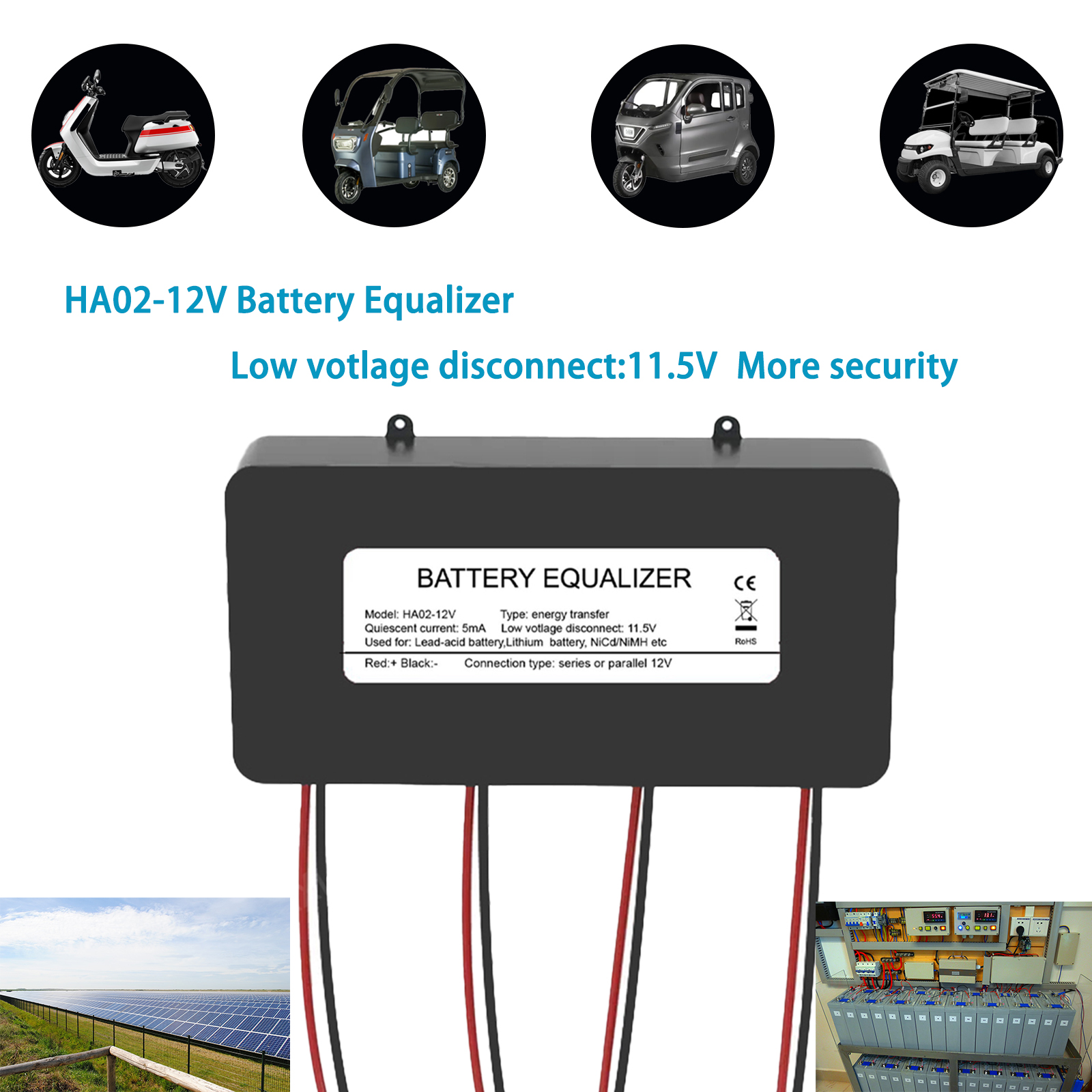 HA02-12V Battery equalizer | HUAXIAO